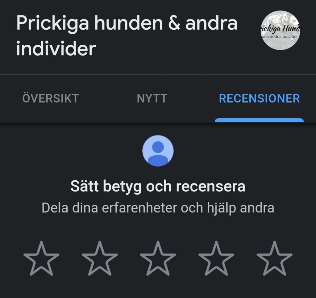 Lämna gärna en recension! – Prickiga Hunden